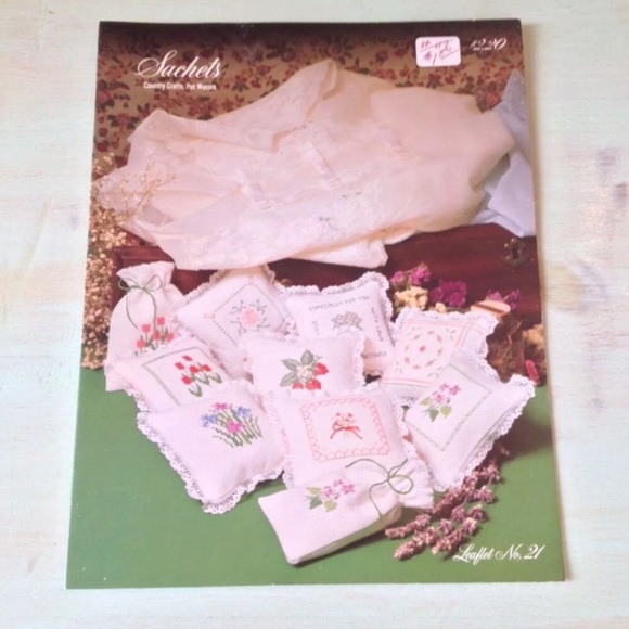 Vintage | Office | Vintage Country Crafts Crossstitch Sachet Pattern ...